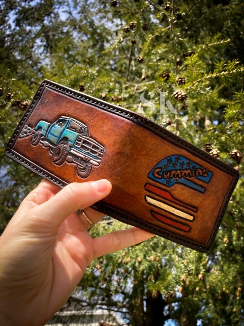 CUMMINS BIFOLD WALLET – SEGRID KNIGHT LEATHER STUDIO